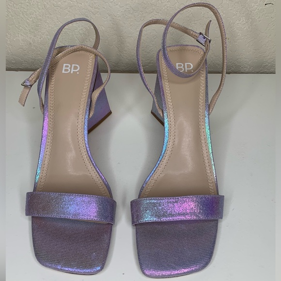 bp | Shoes | Bp Parker Purple Chunky Triangular Heel | Poshmark